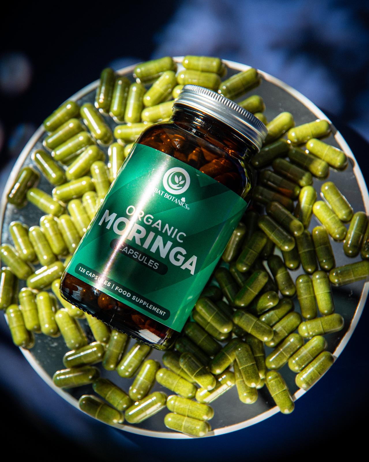 Moringa 120 Capsules - Moringa Leaf Powder - Natural Herbal Supplement